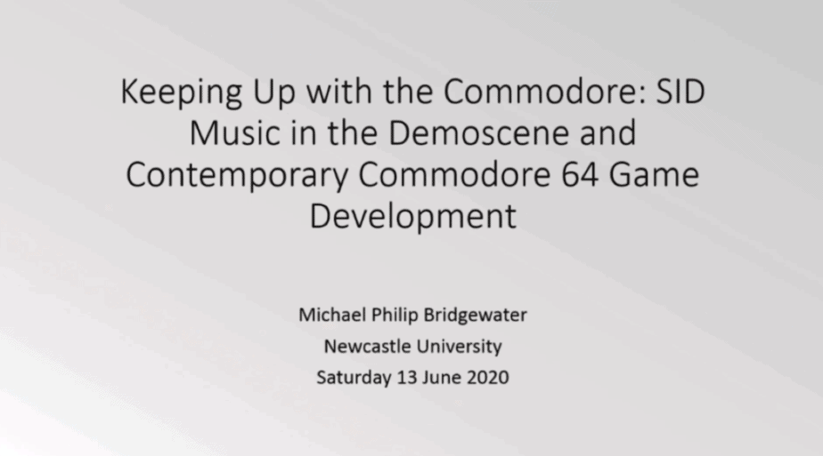 NACVGM 2020 – Keeping Up with the Commodore: SID Music in the Demoscene ...
